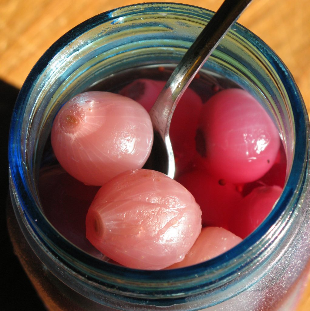 Sweet Sour Pickled Purple Baby Onions | Priscilla Martel